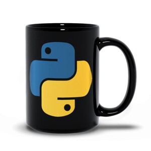 Python Mug Python Logo Programmer Mug Python Programming - Etsy