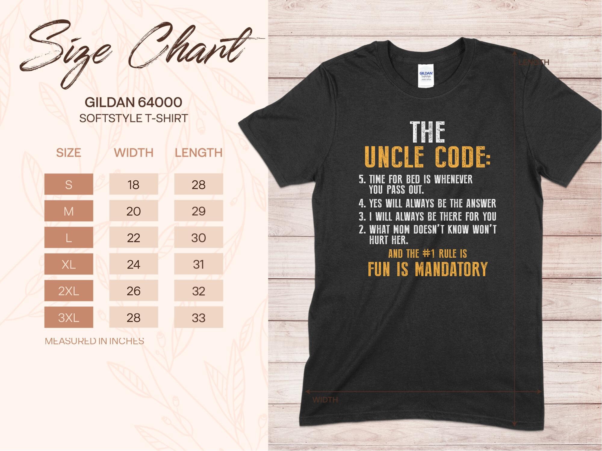 Funny Uncle T-shirt, Uncle Code Rules, Family Humor Tee, Gift for Uncle ...