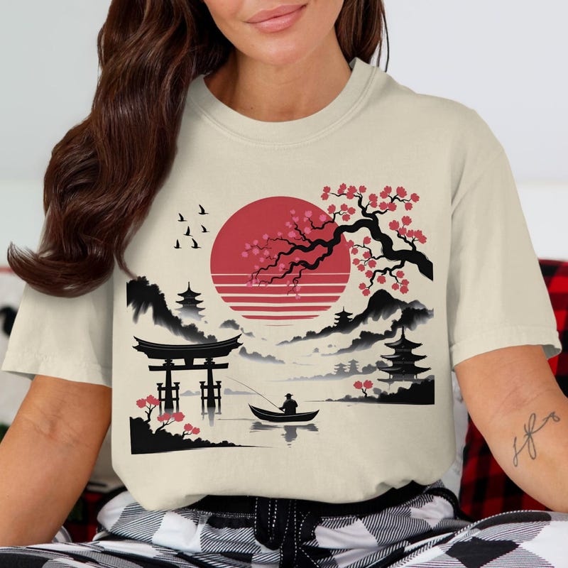 Japanese Art Shirt - Etsy