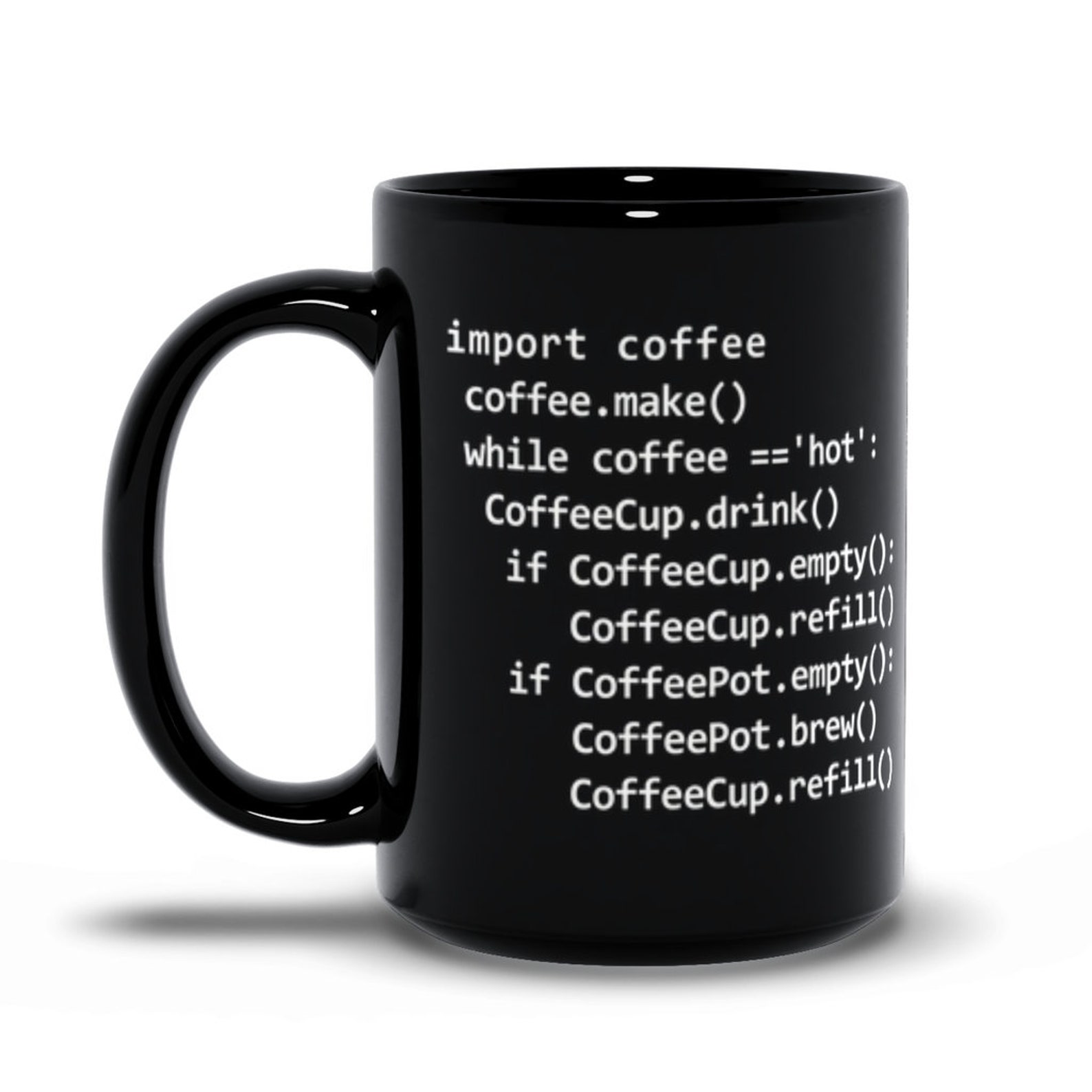 Python Code Mug Python Programming Mug Python Coffee Mug - Etsy