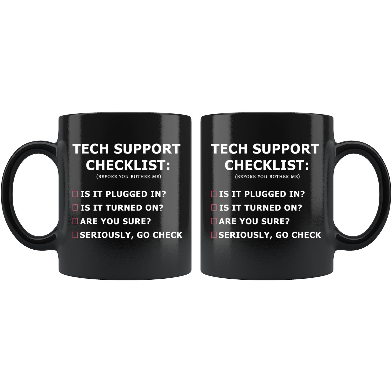 Tech Support Checklist Mug Helpdesk Mug Sysadmin Mug System - Etsy
