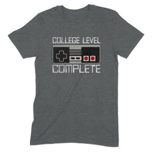 College Graduation Retro Gaming T-shirt, Classic Game Controller Print ...