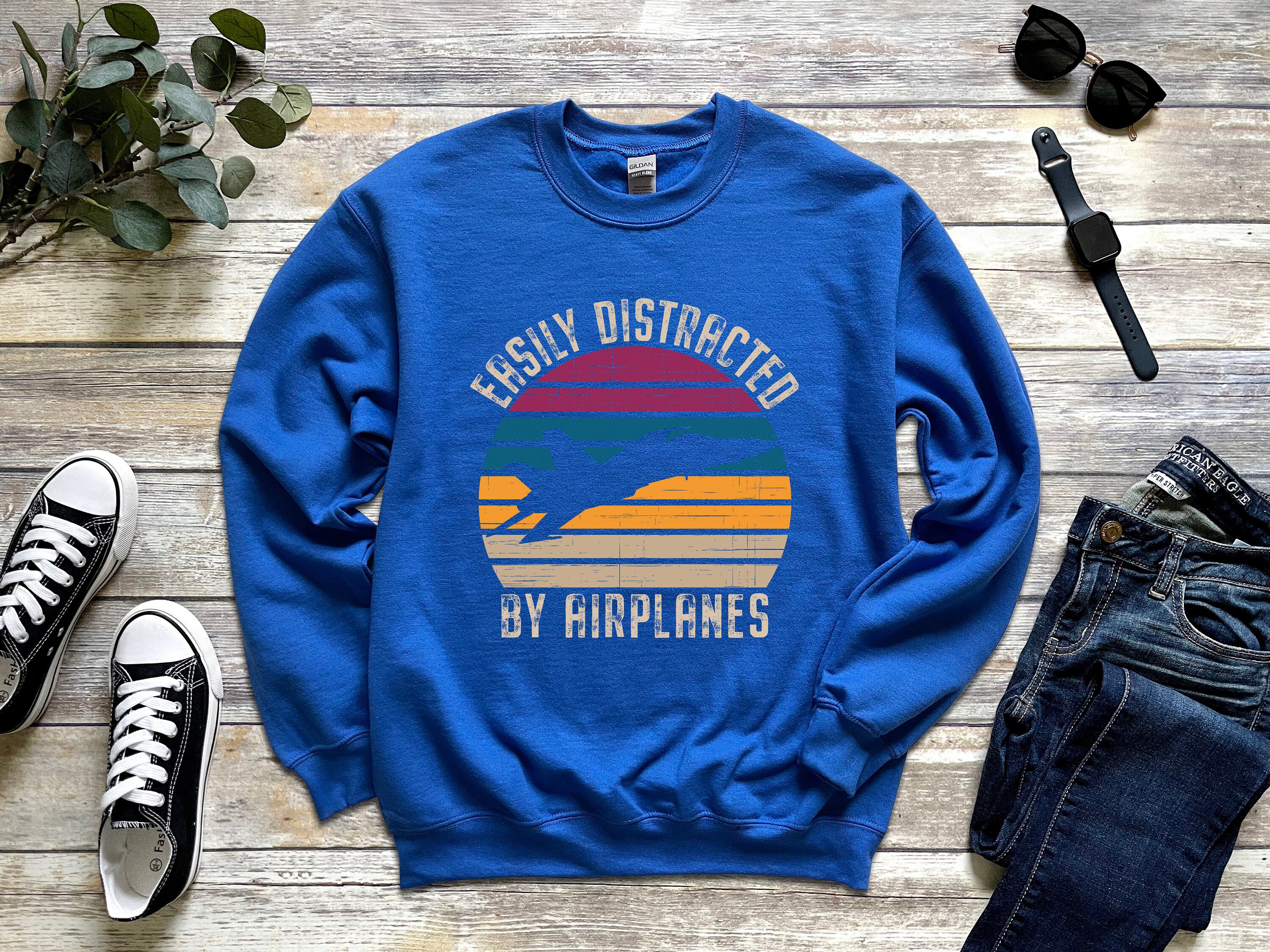 Airplane Sweatshirt, New Pilot Gift, Airplane & Aviation Hoodie ...