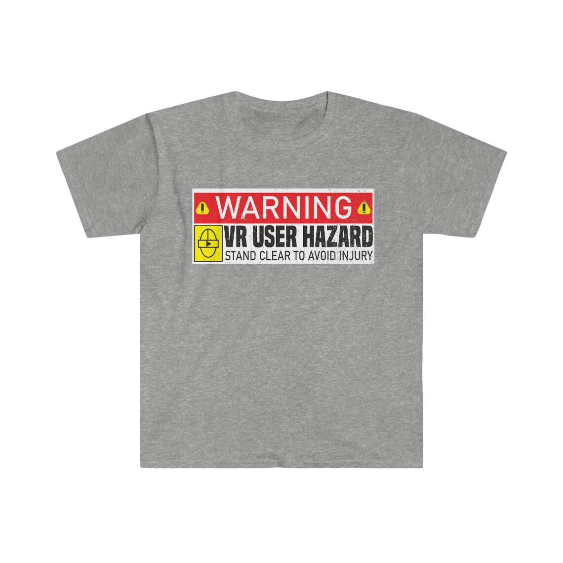 VR Gamer Warning T-shirt, Virtual Reality Gaming Shirt, VR Games Tshirt ...