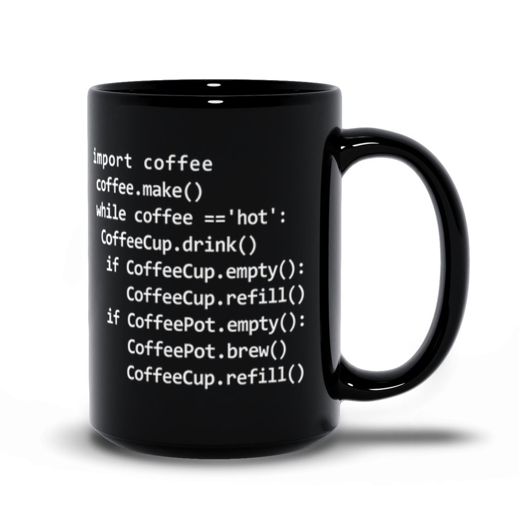 Python Code Mug Python Programming Mug Python Coffee Mug Etsy