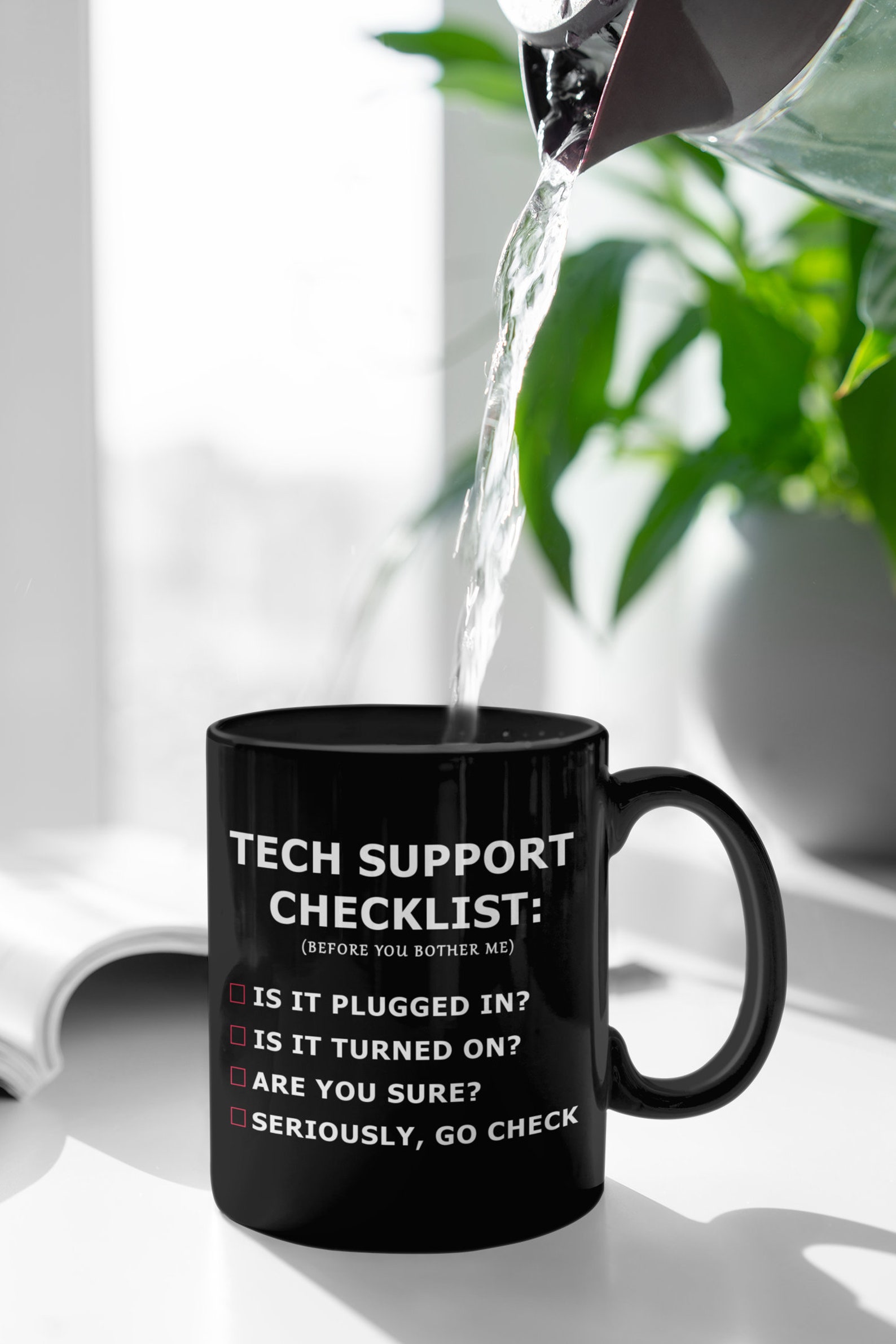 Tech Support Checklist Mug Helpdesk Mug Sysadmin Mug System | Etsy