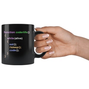Java Programming Mug, Javascript Mug, Eat Sleep Code Mug, Programmer Mug, Programming Mug, Web ...