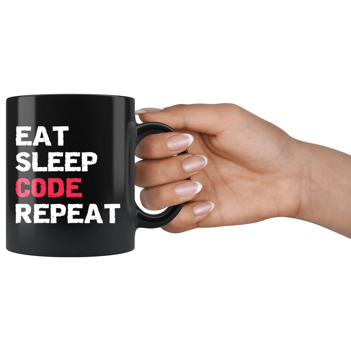 Eat Sleep Code Repeat Mug Eat Sleep Code Coffee Mug Etsy 