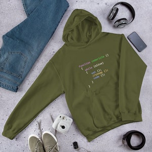Programmer Hoodie, Coding Hoodie, Javascript Hoodie, Eat Sleep Code ...