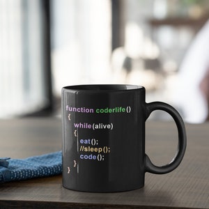 Java Programming Mug, Javascript Mug, Eat Sleep Code Mug, Programmer Mug, Programming Mug, Web ...