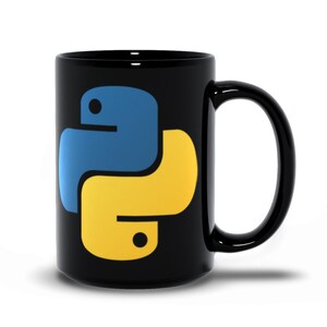 Python Mug, Python Logo, Programmer Mug, Python Programming Language Mug, Python Coffee Mug ...