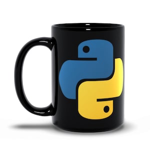 Python Mug, Python Logo, Programmer Mug, Python Programming Language Mug, Python Coffee Mug ...