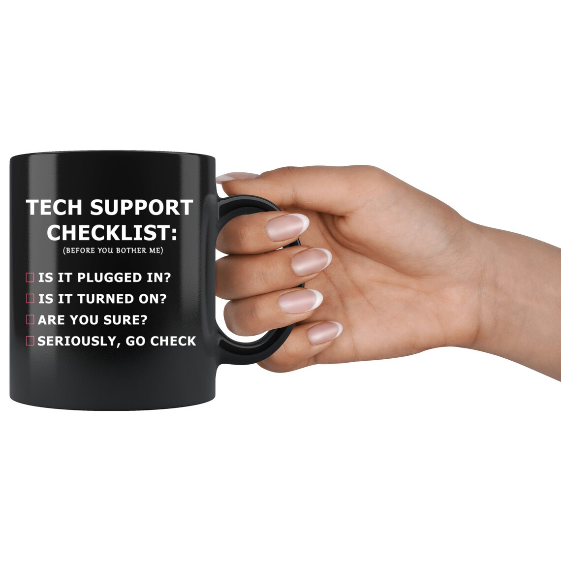 Tech Support Checklist Mug Helpdesk Mug Sysadmin Mug System | Etsy