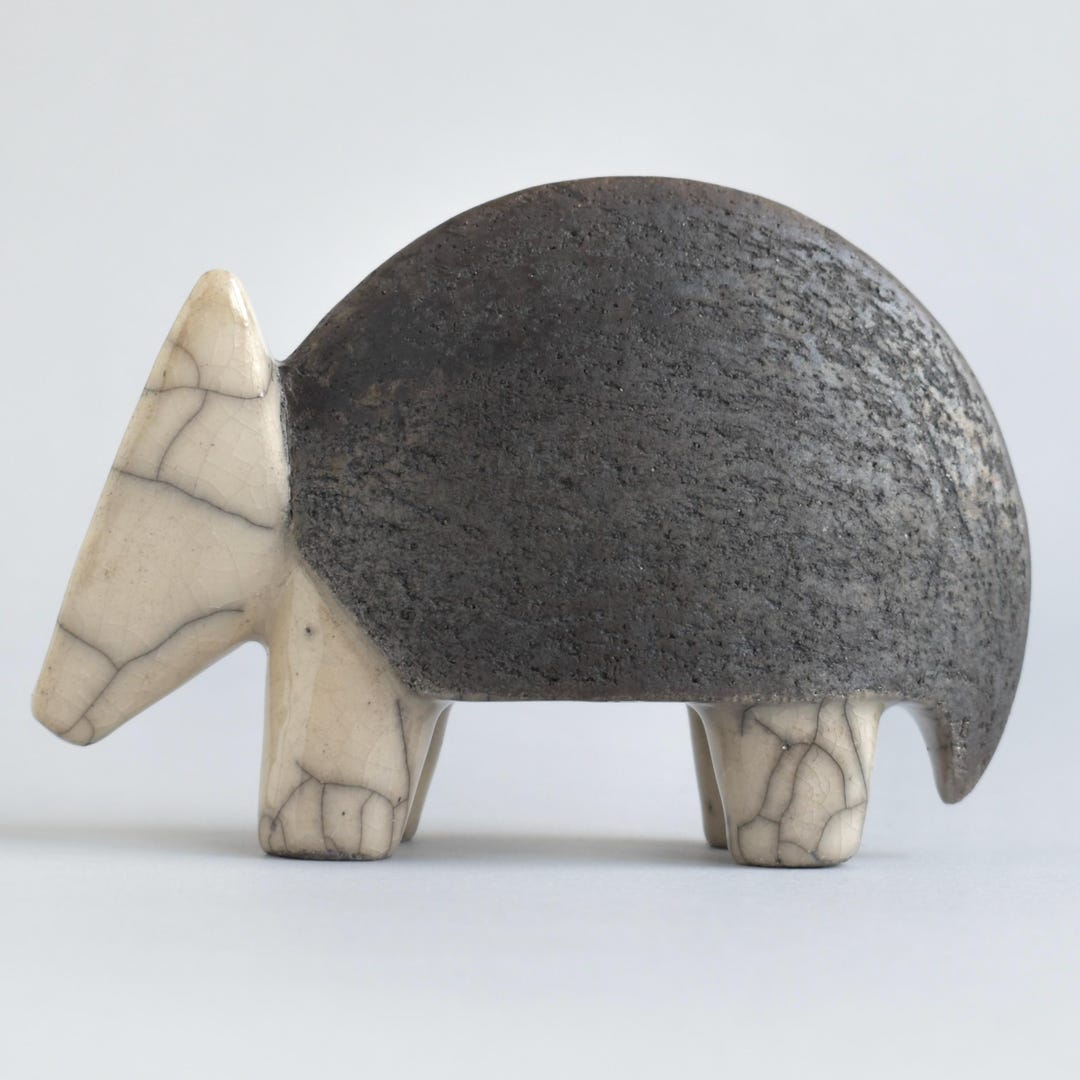 Ceramic Sculpture Armadillo, Sculpture, Raku, Figurine, Pets, Animal ...