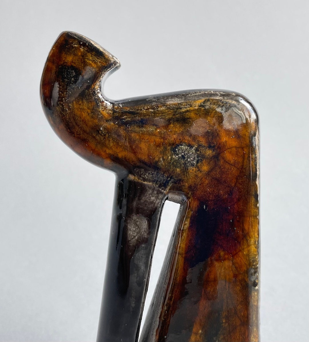 Ceramic Sculpture "cat",sculpture Raku,cat Figurine, Pets,animal ...