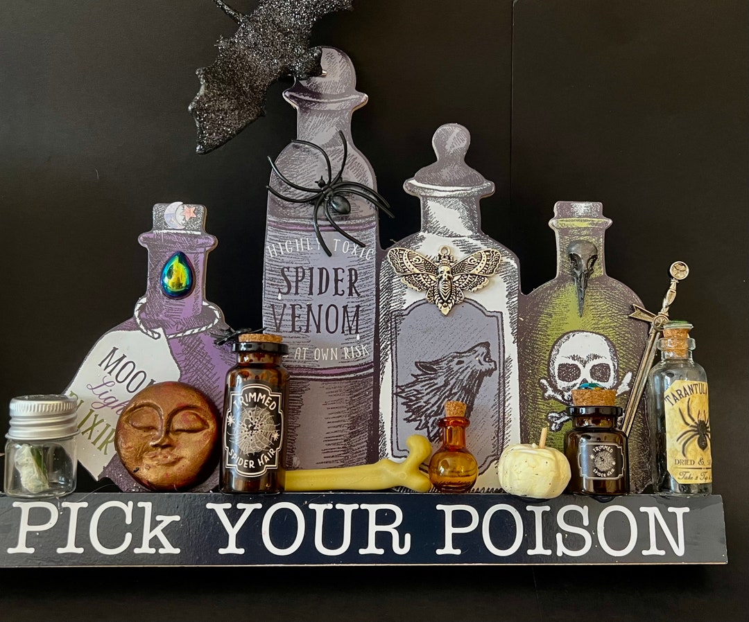 Halloween Pick Your Poison Decoration - Etsy