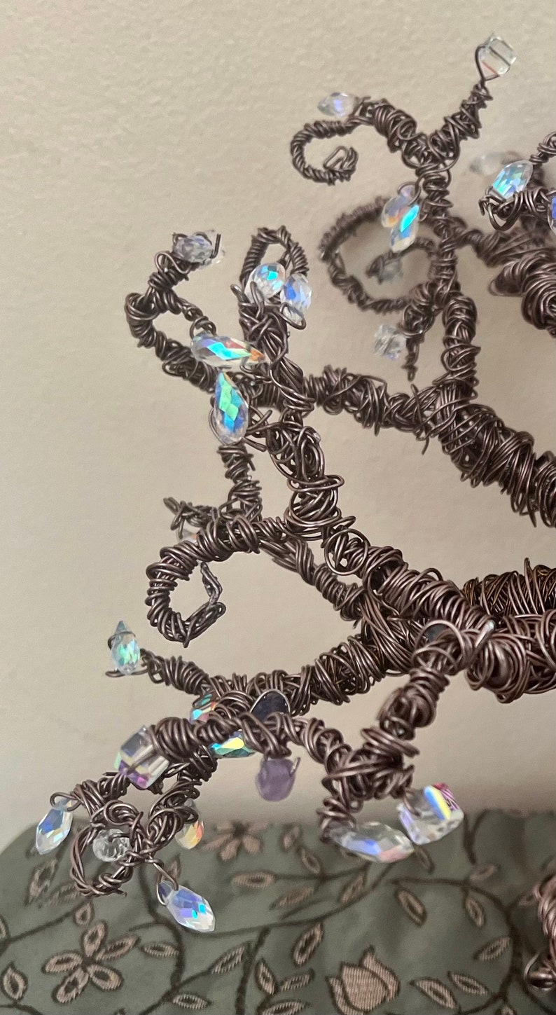 Wire Tree With Crystals - Etsy
