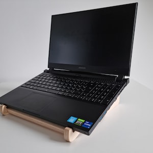 Wooden Laptop Support, Adjustable Angle, Notebook Stand, Simple ...
