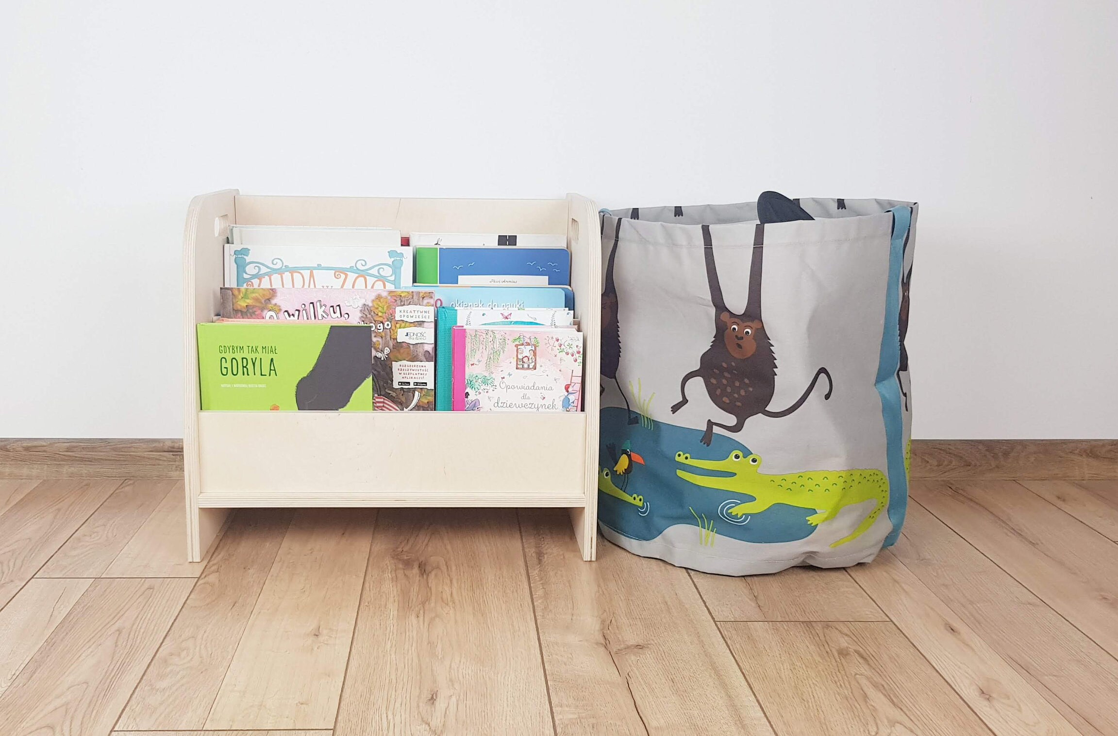 Small Montessori Bookshelf Box Wood Toddler Modern Shelf - Etsy
