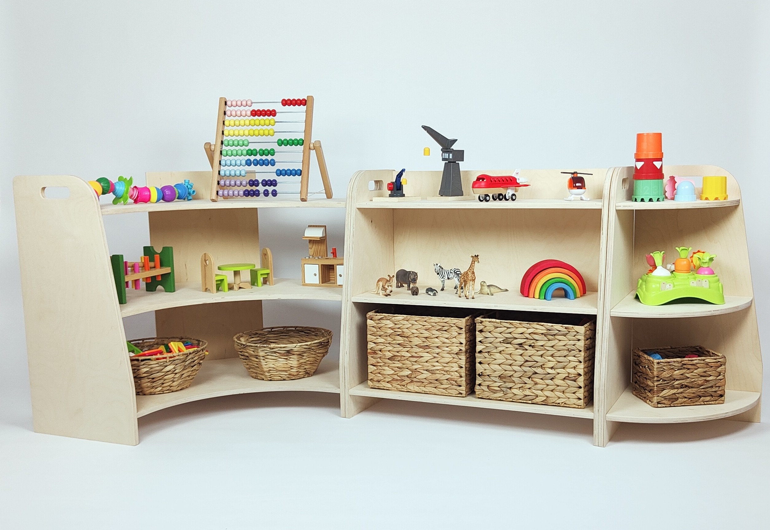 Corner Toyshelf Wooden Cabinet Montessori Toyshelf - Etsy Australia