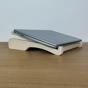 Wooden Laptop Support, Adjustable Angle, Notebook Stand, Simple ...