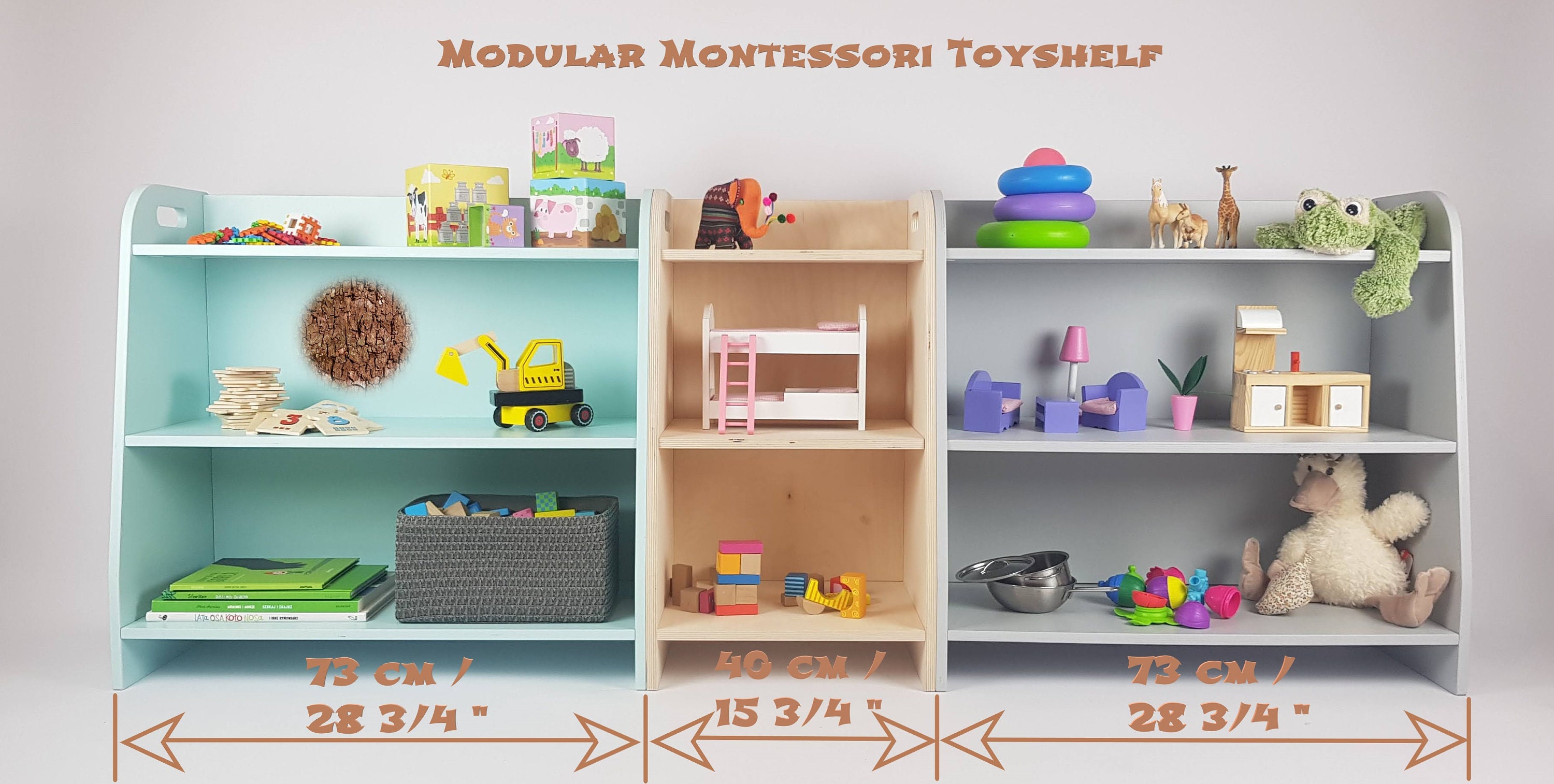 Toy shelf montessori toy shelf modern toy shelf plywood | Etsy