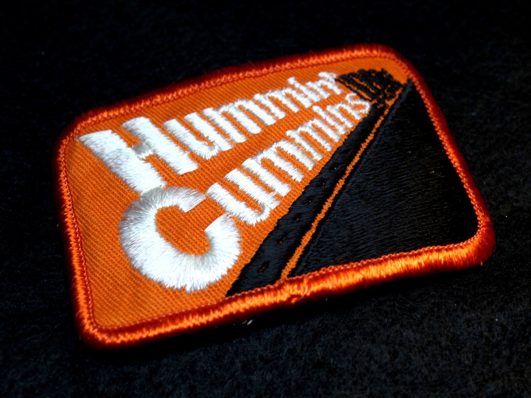 Vintage Hummin' Cummins Trucking Patch Orange White and Black Patch ...