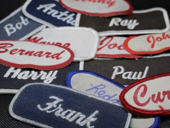 Various Vintage Name Patches Uniform/Shirt 1950s patches | Etsy