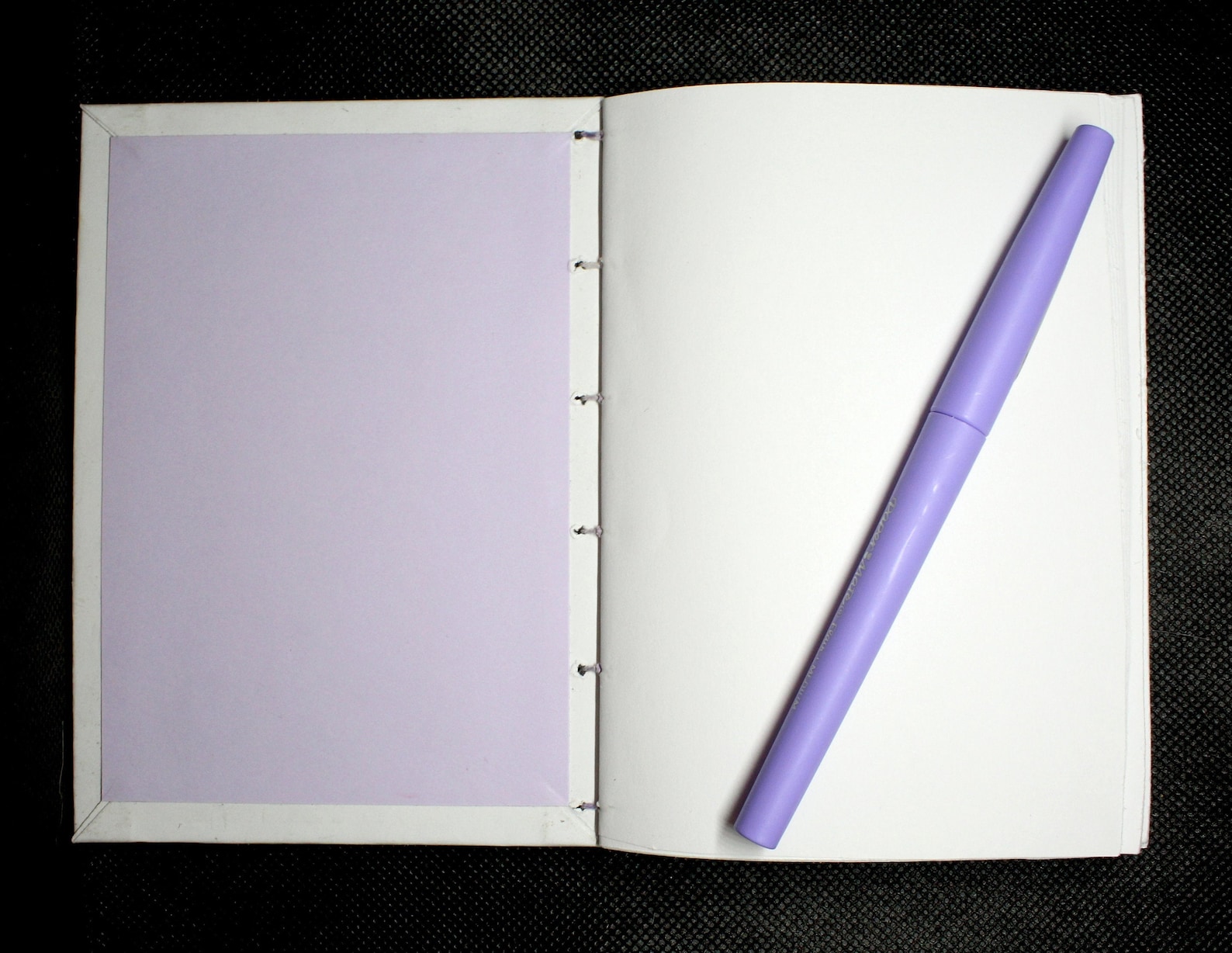 White Lay-flat Coptic Bound Notebook Unlined Journal Blank | Etsy