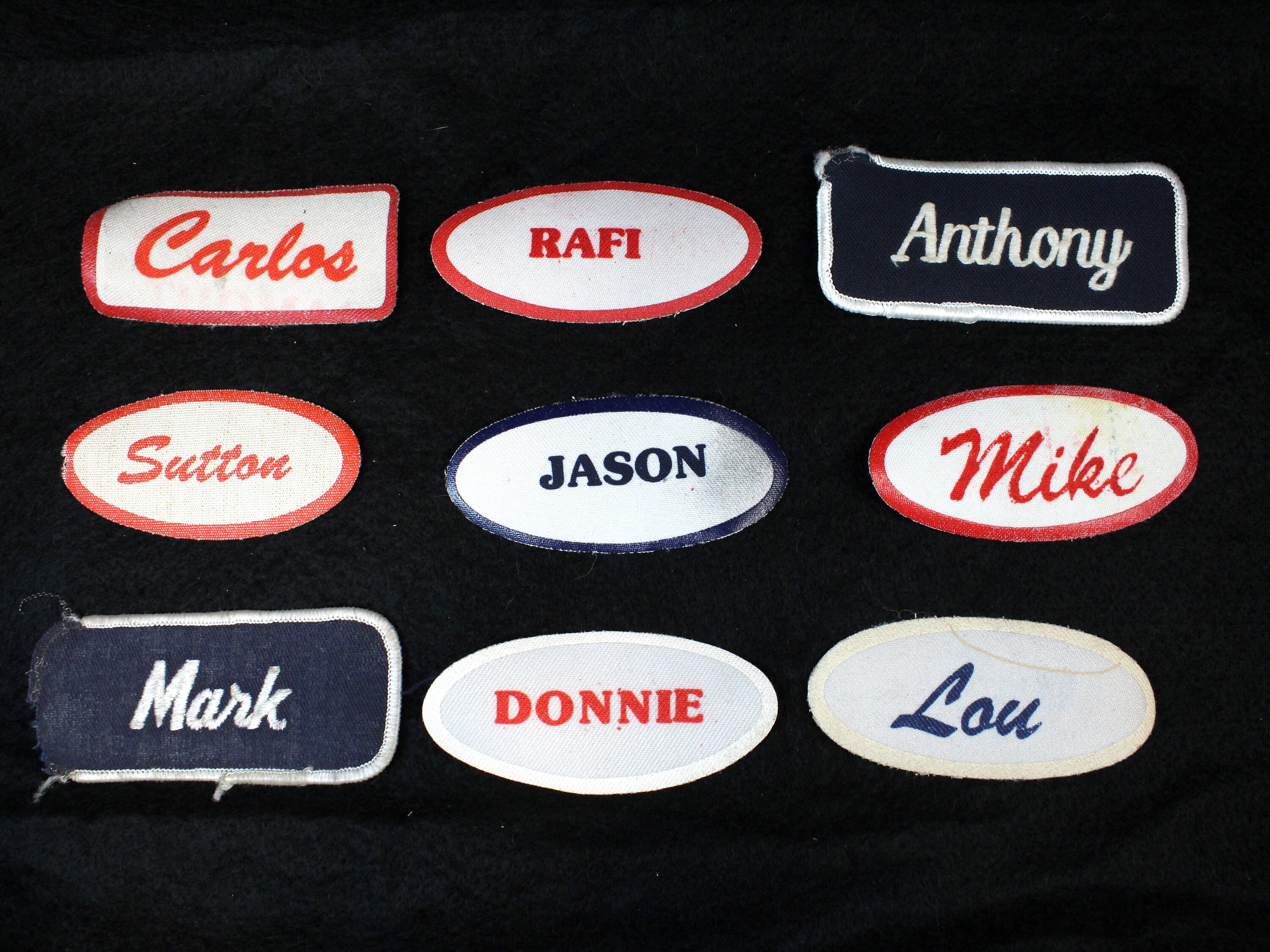 Various Vintage Name Patches Uniform/shirt 1950s Patches | Etsy