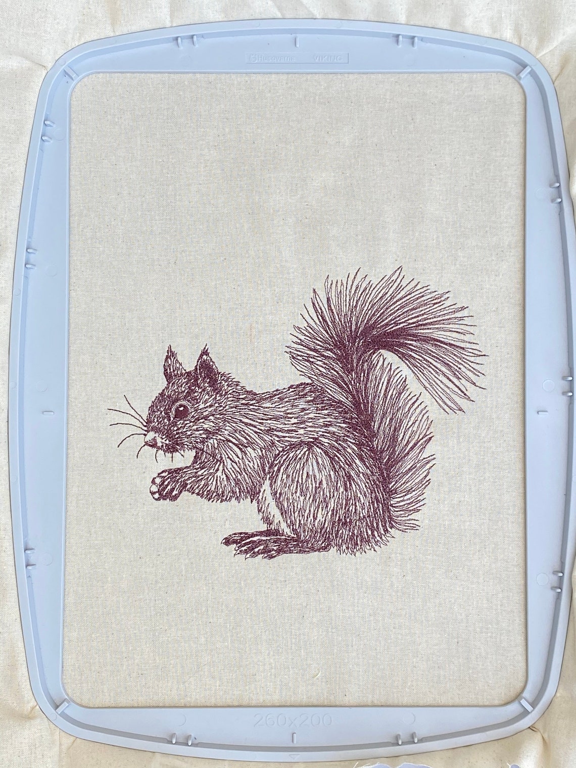 Squirrel Machine Embroidery File Sketched Style. 3 Sizes 11 | Etsy UK