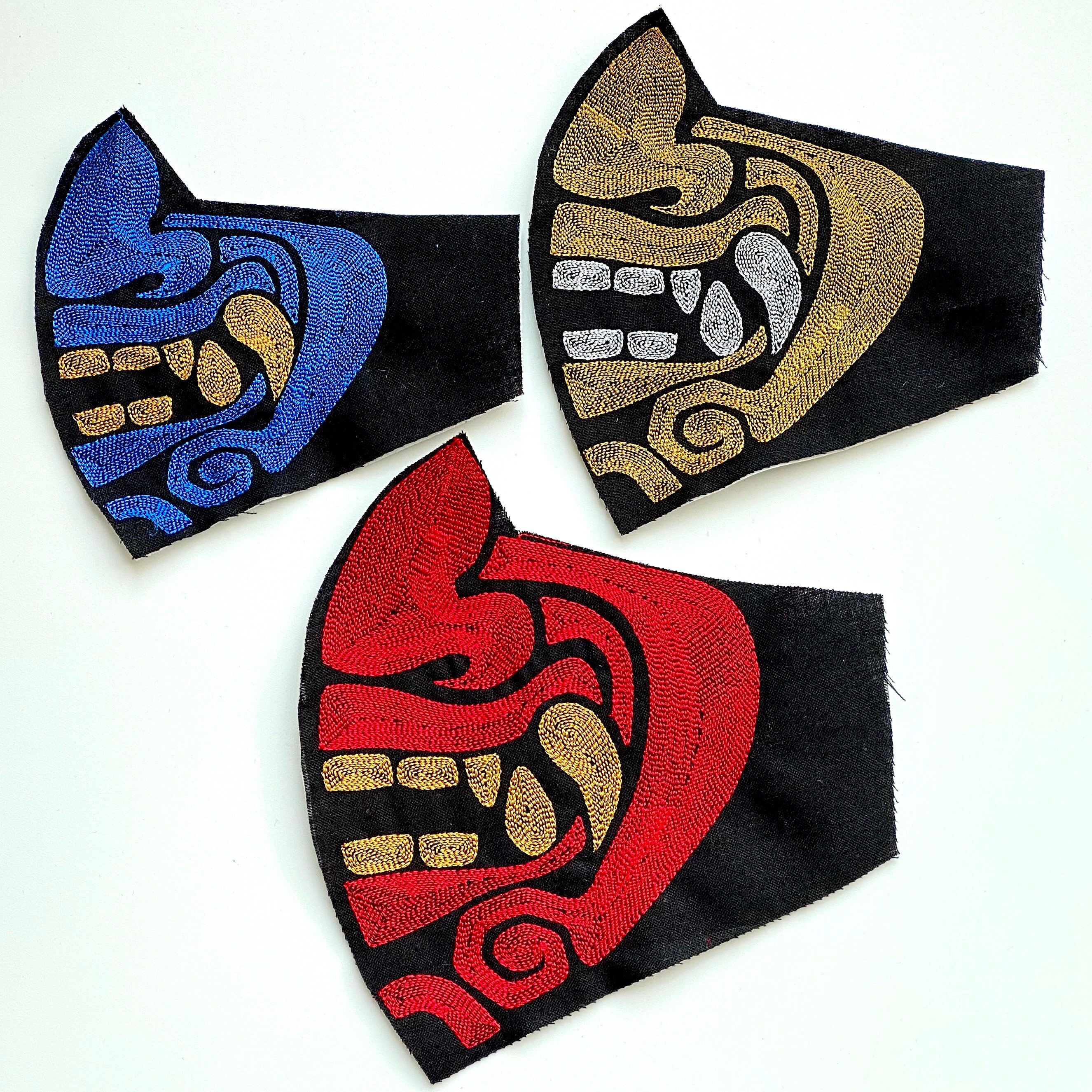 Oni Face Mask Machine Embroidery File | Etsy