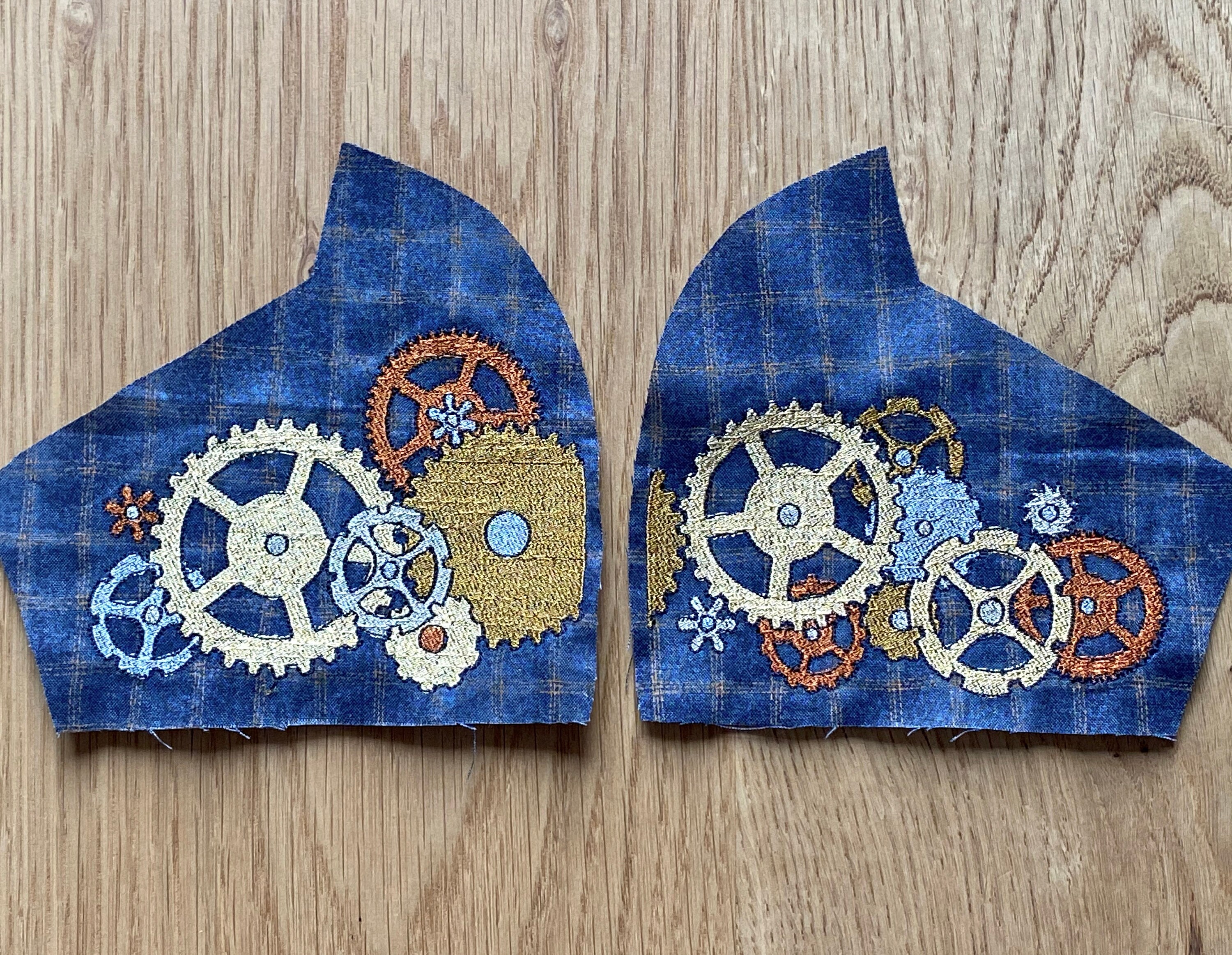 Steampunk Gears Cogs Clockwork Machine Embroidery File. Split | Etsy