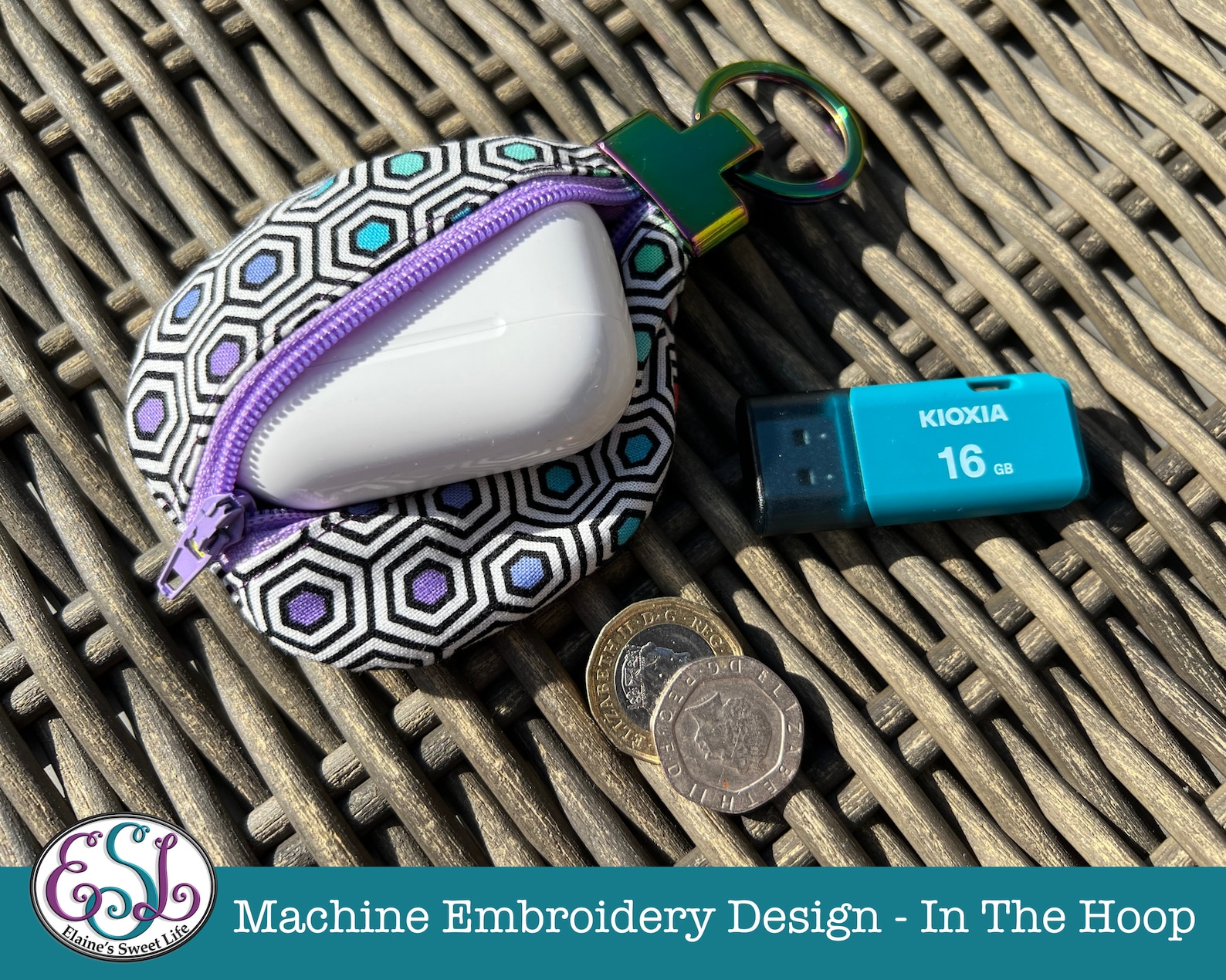ITH Coin or Small Item Pouch With Key Fob Keychain or Swivel - Etsy