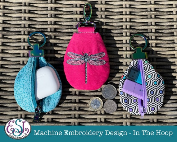 ITH Coin or Small Item Pouch With Key Fob Keychain or Swivel - Etsy