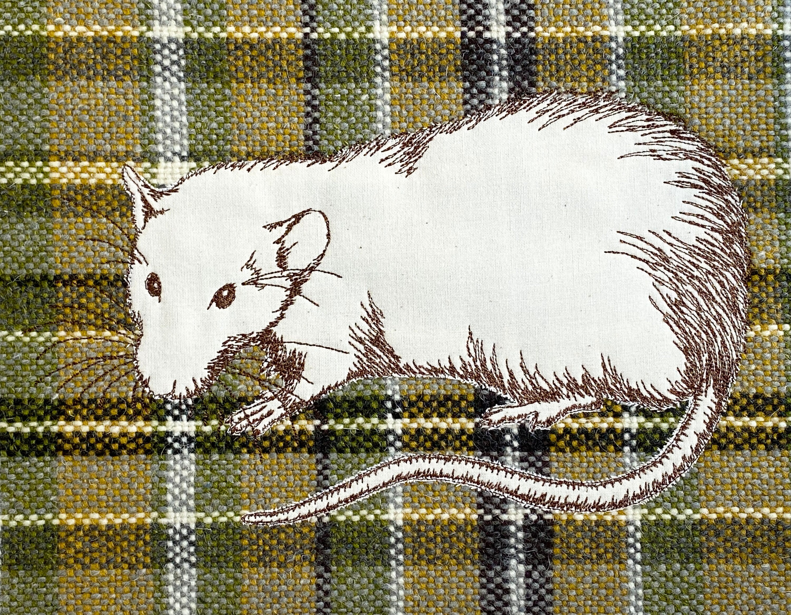 Roland Rat Machine Embroidery File Sketched Style Monotone | Etsy