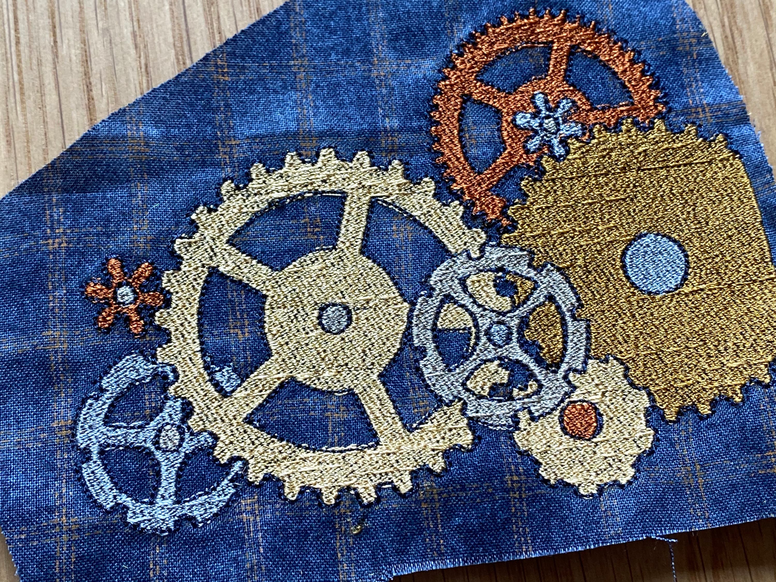 Steampunk Gears Cogs Clockwork Machine Embroidery File. Split | Etsy