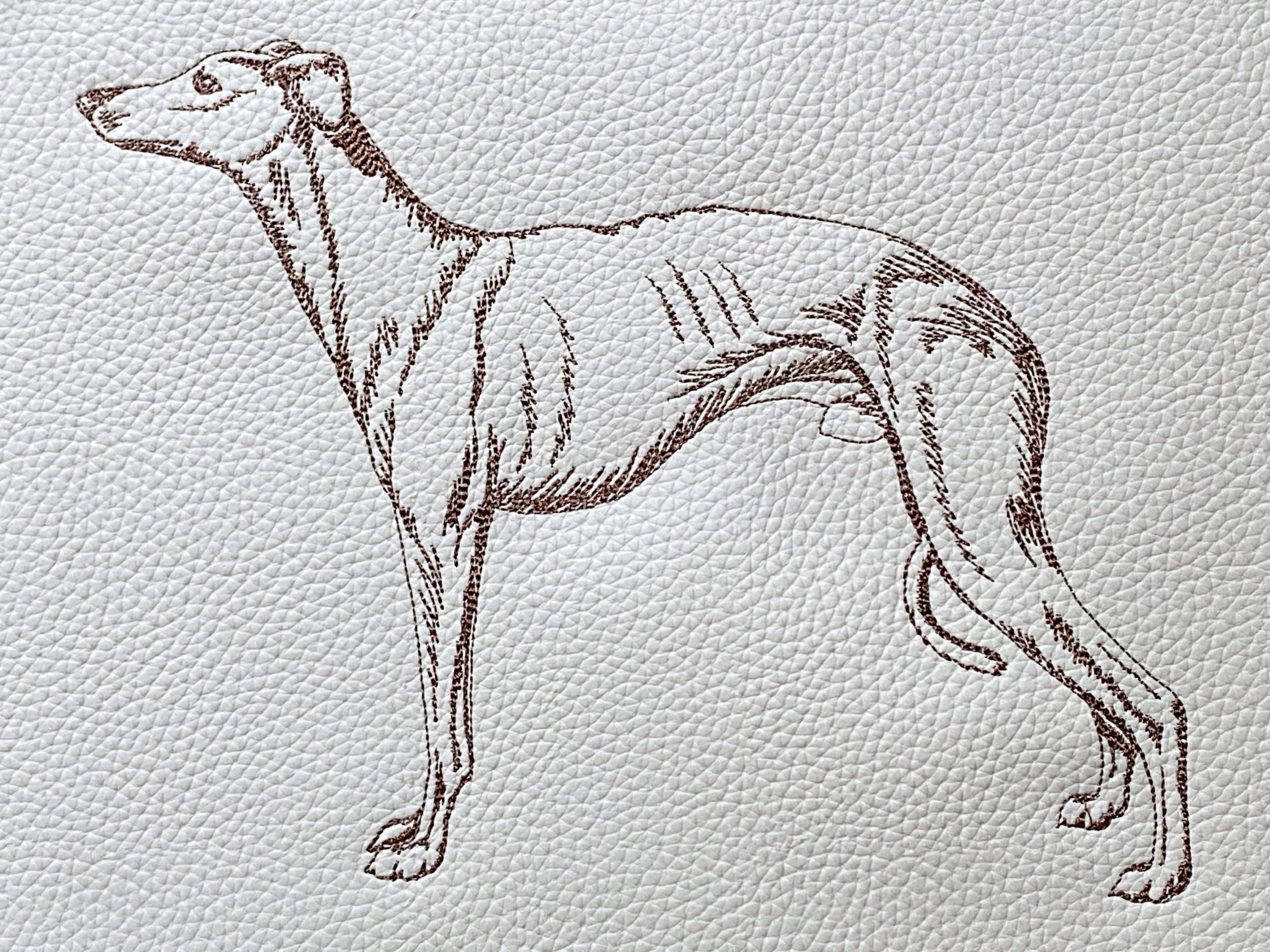 Greyhound / Whippet Machine Embroidery File Digital Download. - Etsy UK