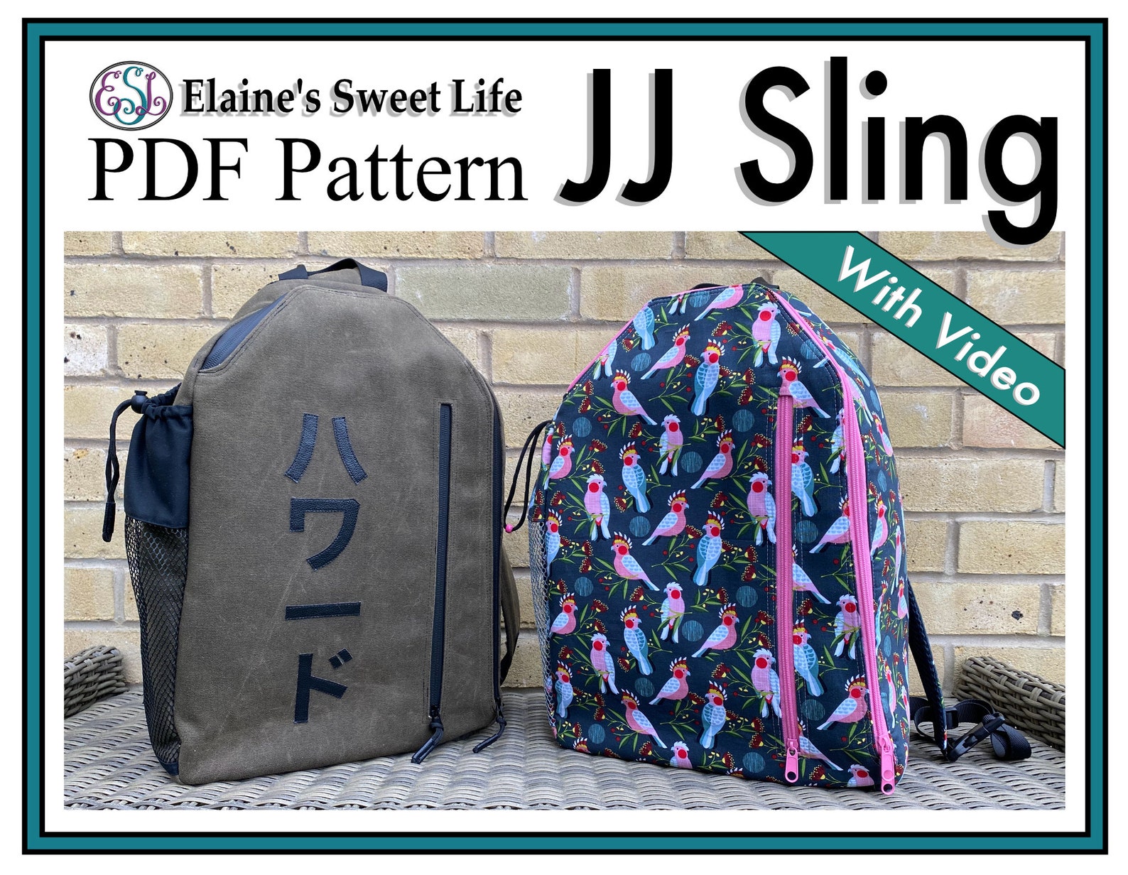 JJ Sling PDF Sewing Pattern With Video Sew Your Own Unisex - Etsy