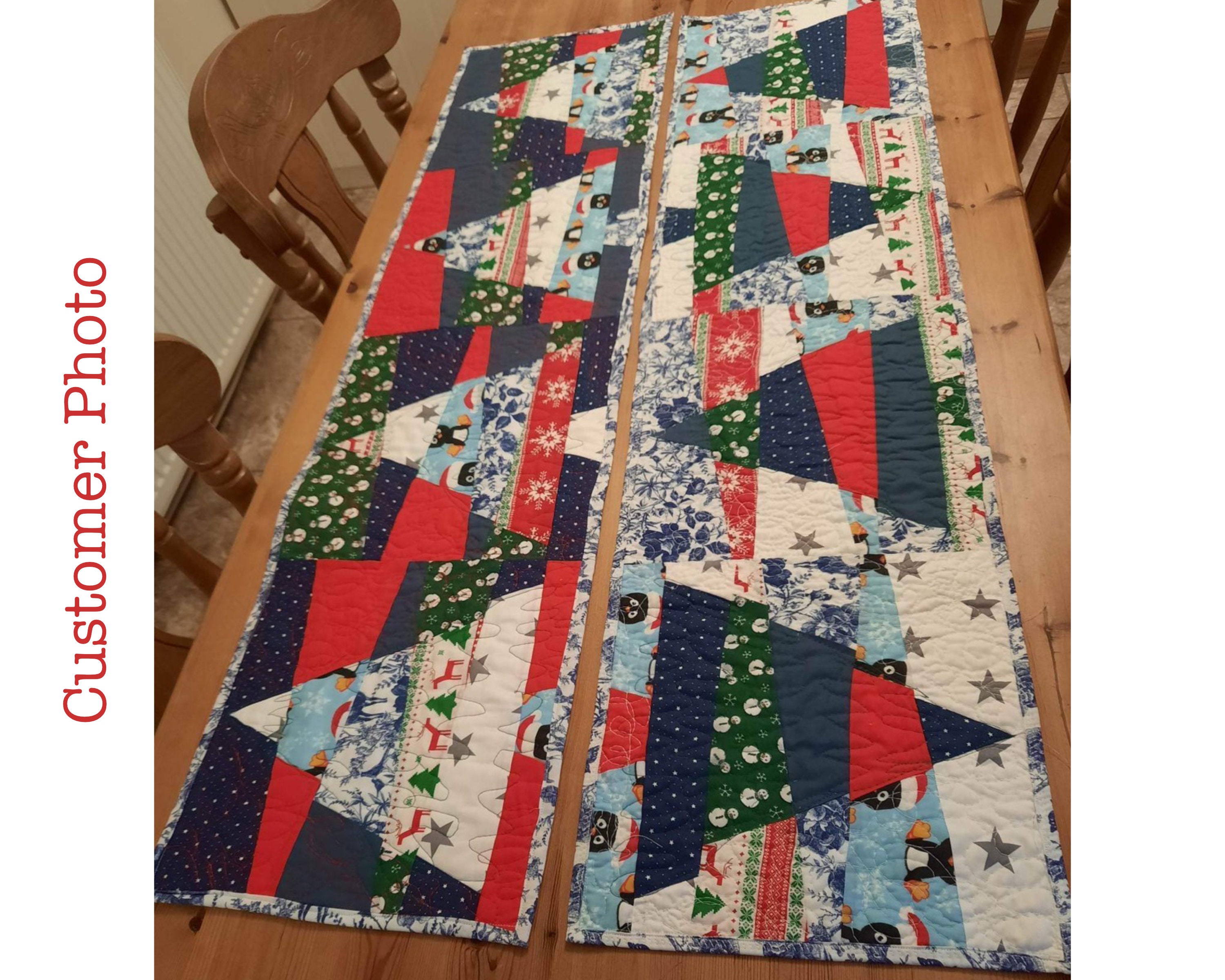 PDF Sewing Pattern Quilted Christmas Runner Digital - Etsy UK