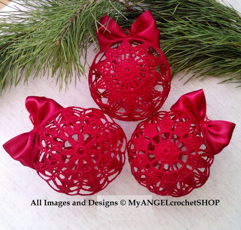 Crochet Pattern 5in1 Christmas Ornaments Snowballs Bell - Etsy