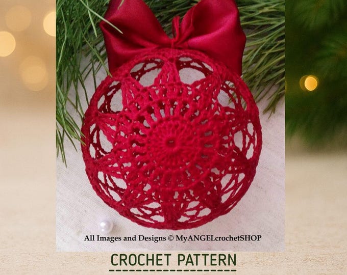 Christmas Ball Crochet Pattern, Christmas Ornaments, Christmas Tree ...