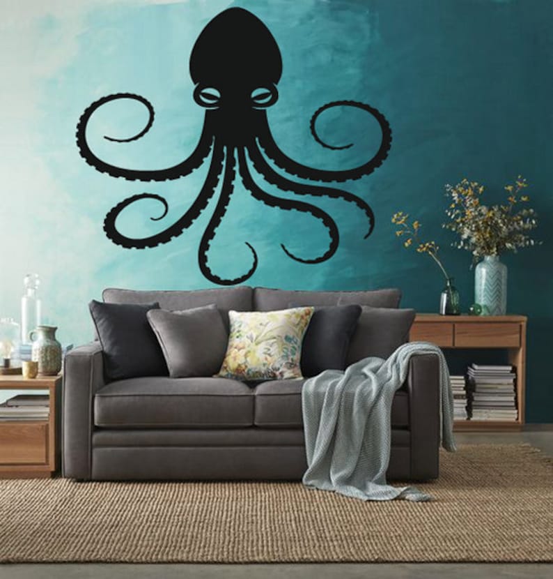 Octopus wall decal 00219 | Etsy
