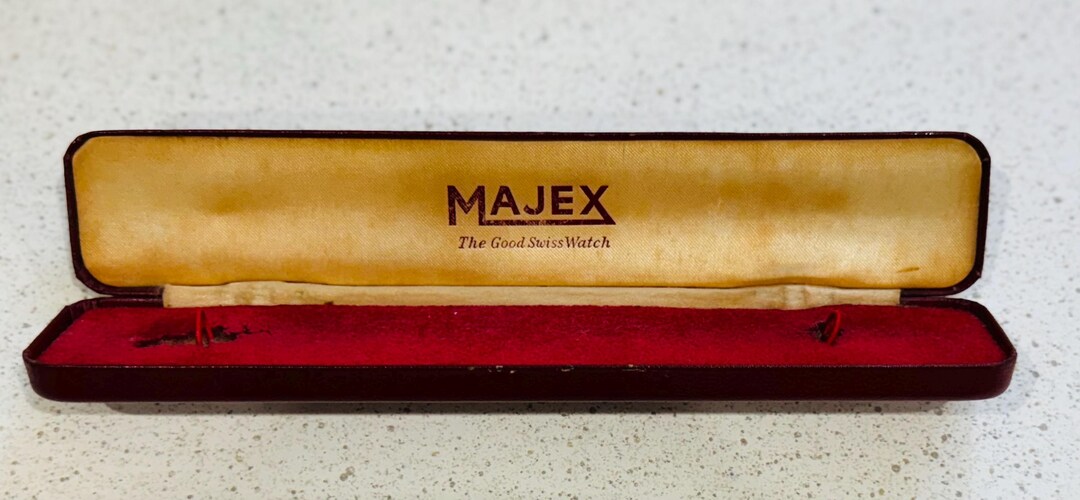 Antique, MAJEX the Good Swiss Watch Hard Case for Wristwatchs With Snap ...