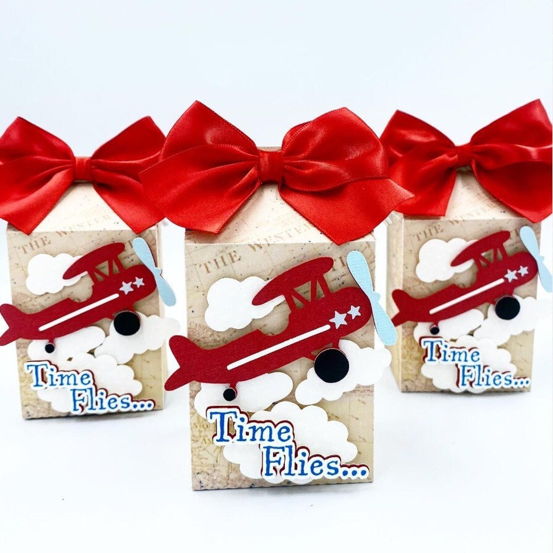 Adventure Awaits Favor Box, Time Flies Party Favor, Travel Favor Box ...