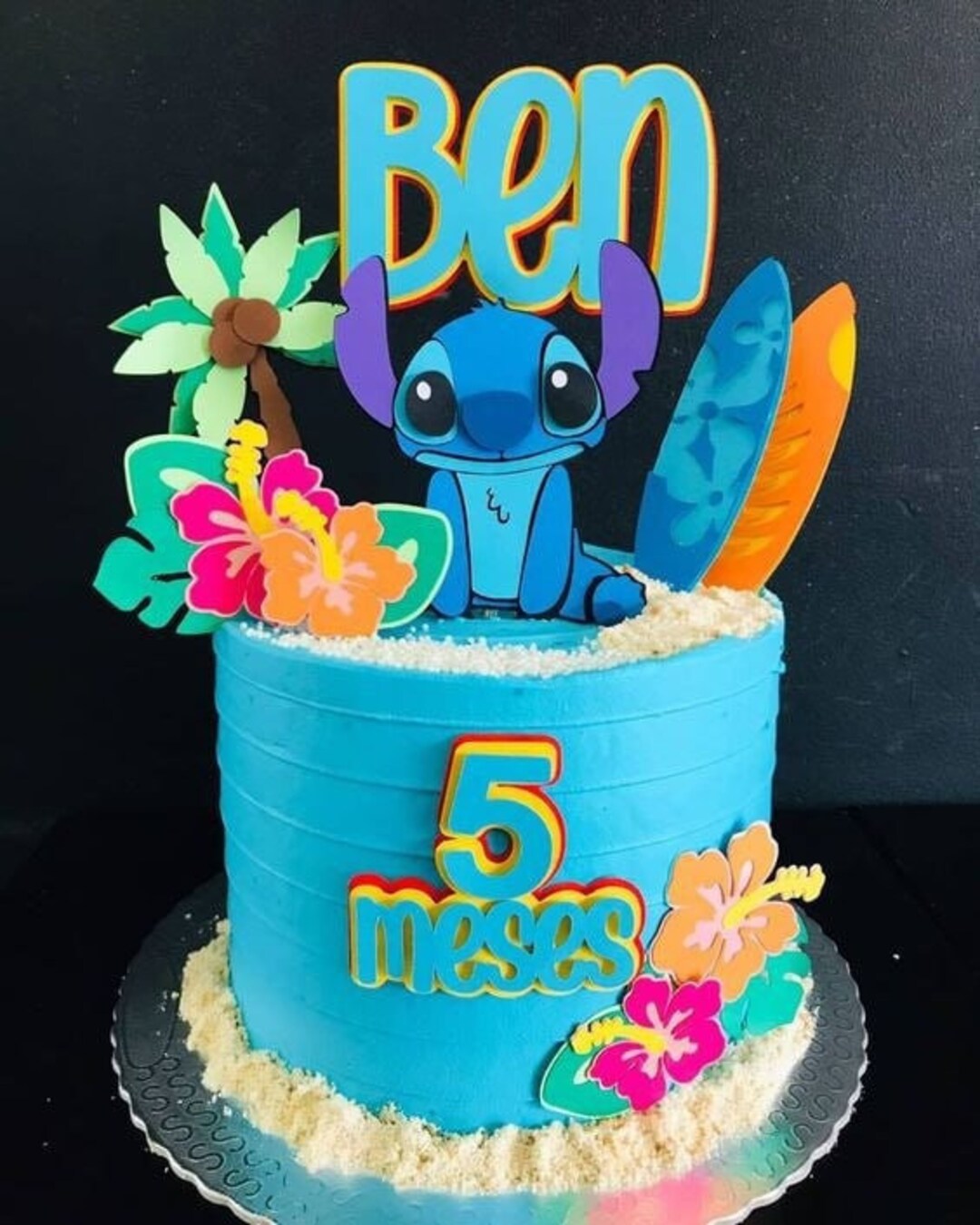 Hawaiian Birthday Cake Topper Tropical Cake Topper Summer Cake Topper