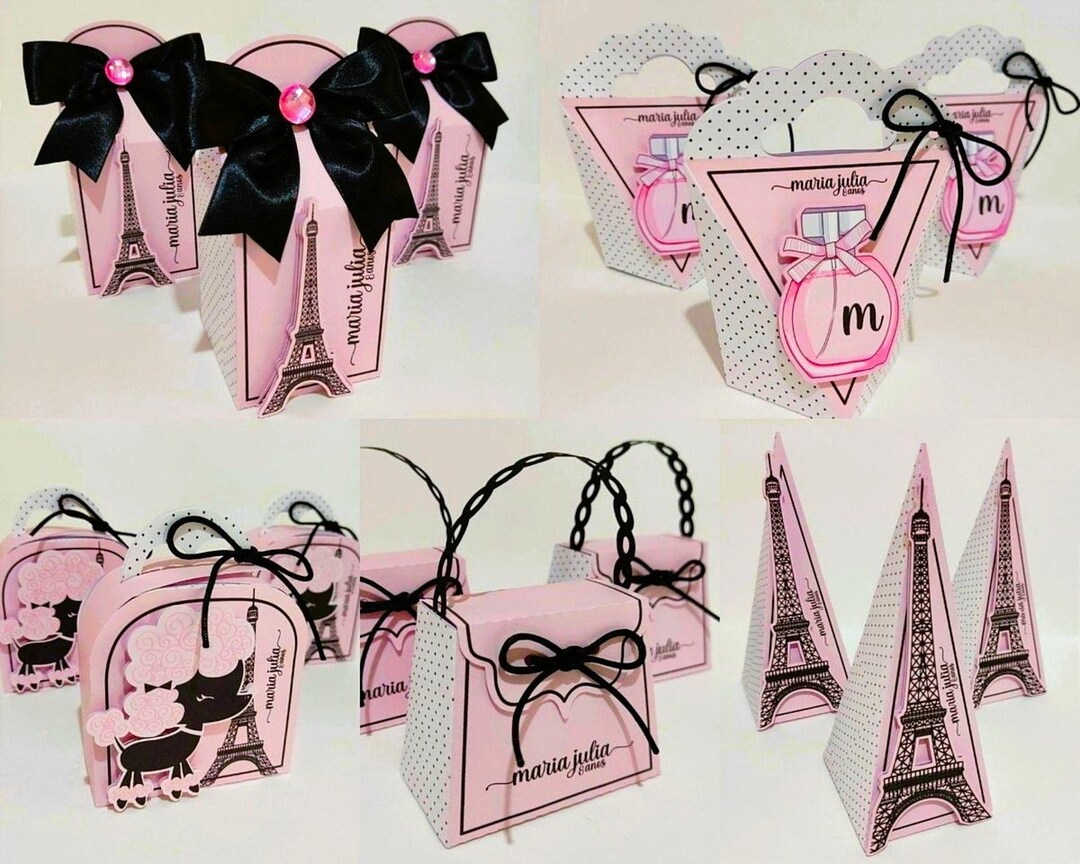 Eiffel Tower Favor Box Paris Theme Bridal Shower Paris Favor Box Paris ...
