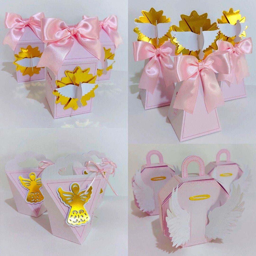 Baptism Favor Box Empty Gift Box for Baptism Personalized Baptism Angel ...