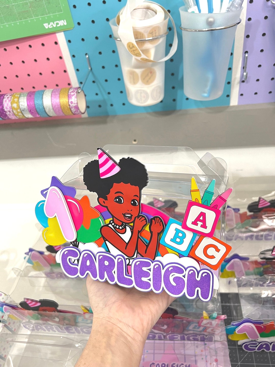 Custom Clear Gable Box, Personalized Box, Goodie Bag, Party Favor Box ...