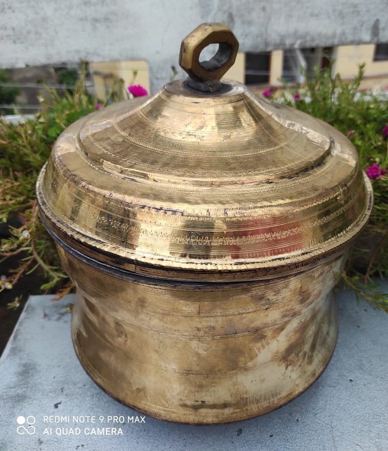 Traditional southindian brass idli pathram large size / | Etsy